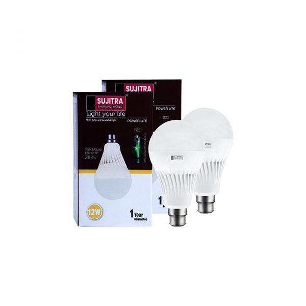 12 W Emergency LED Inverter bulb (Pack of 2) - Elbon